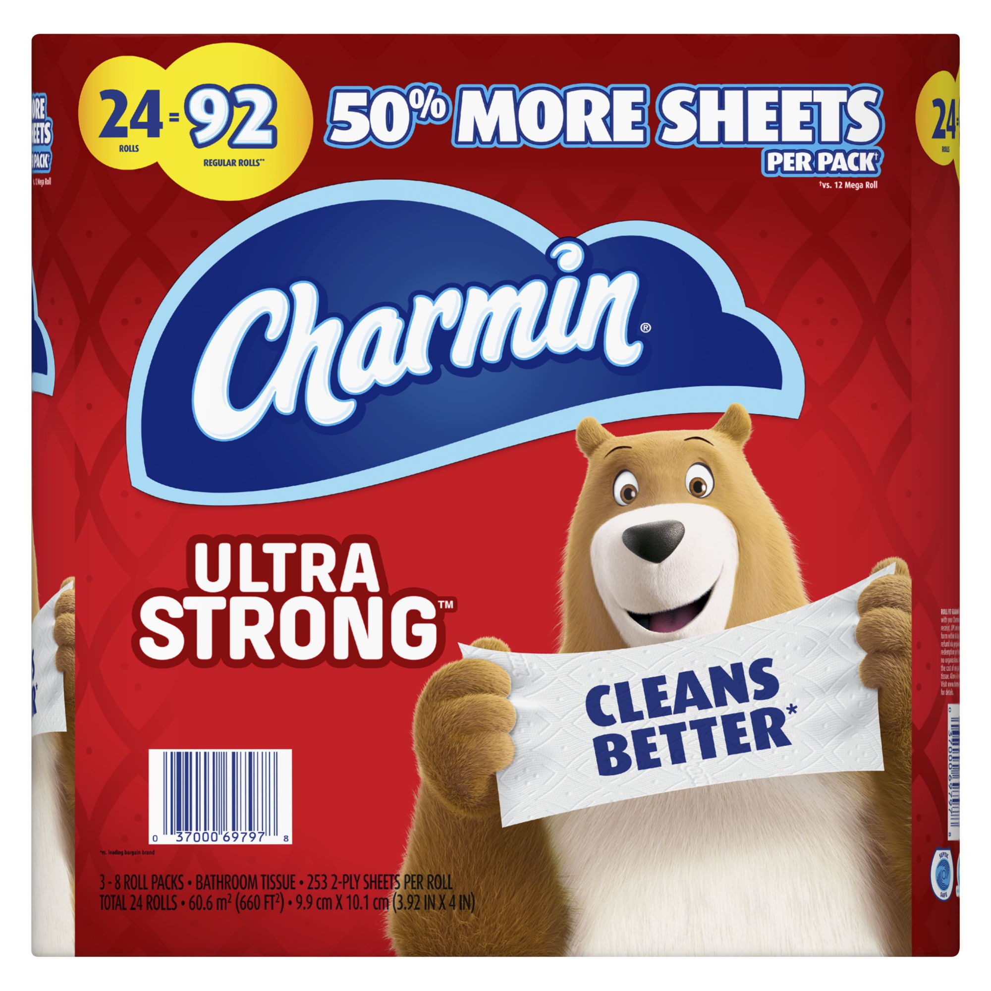 Charmin Ultra Strong Mega Lite Toilet Paper, 24 ct. | BJ's Wholesale Club
