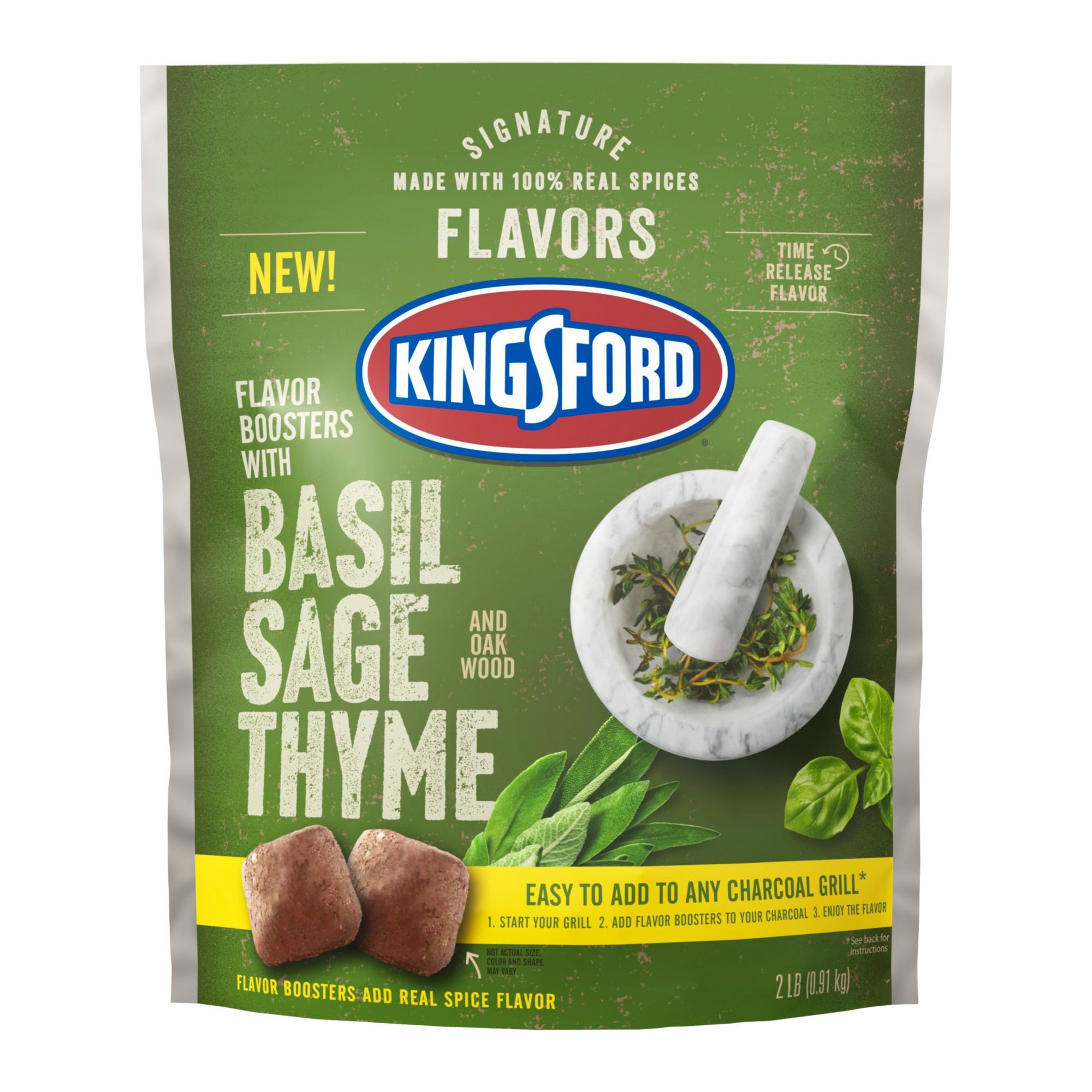 Kingsford Signature Flavor Boosters with Basil, Sage and Thyme, 2 lbs ...