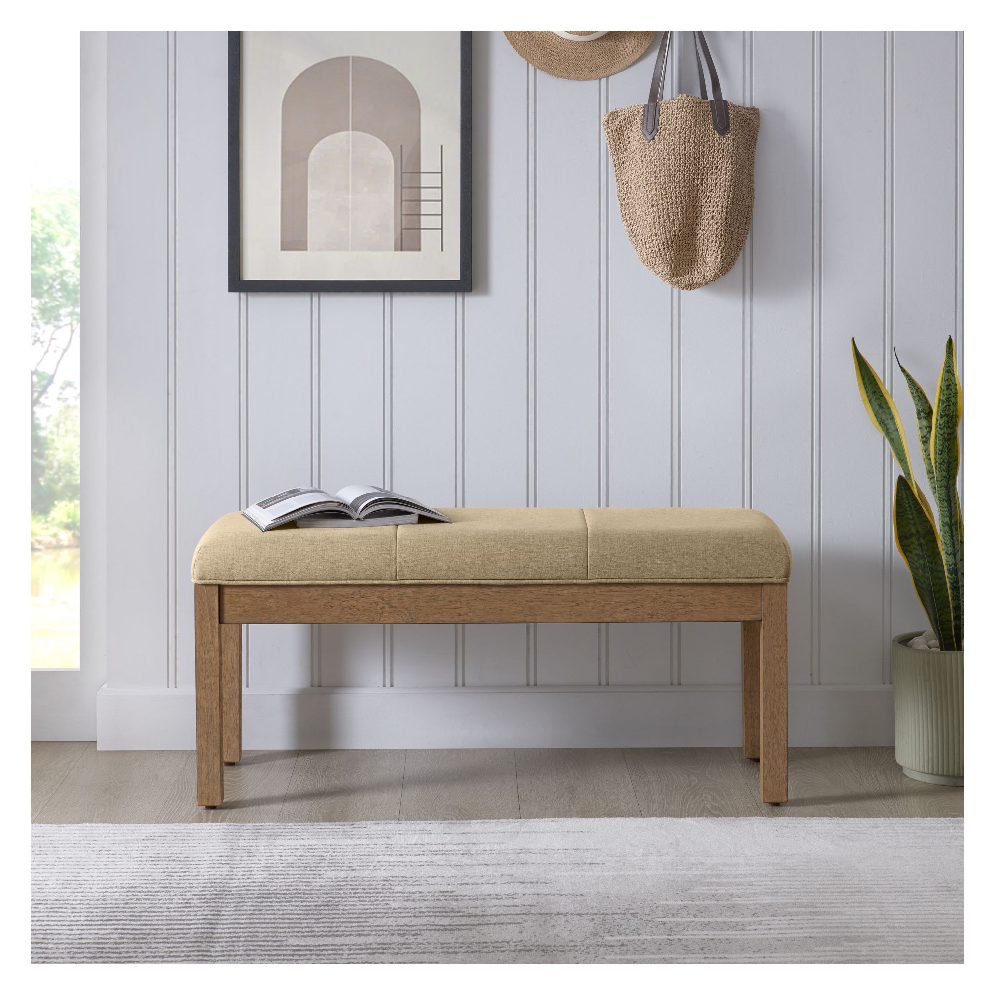 Foremost Home Isla Accent Bench, Brown | BJ's Wholesale Club