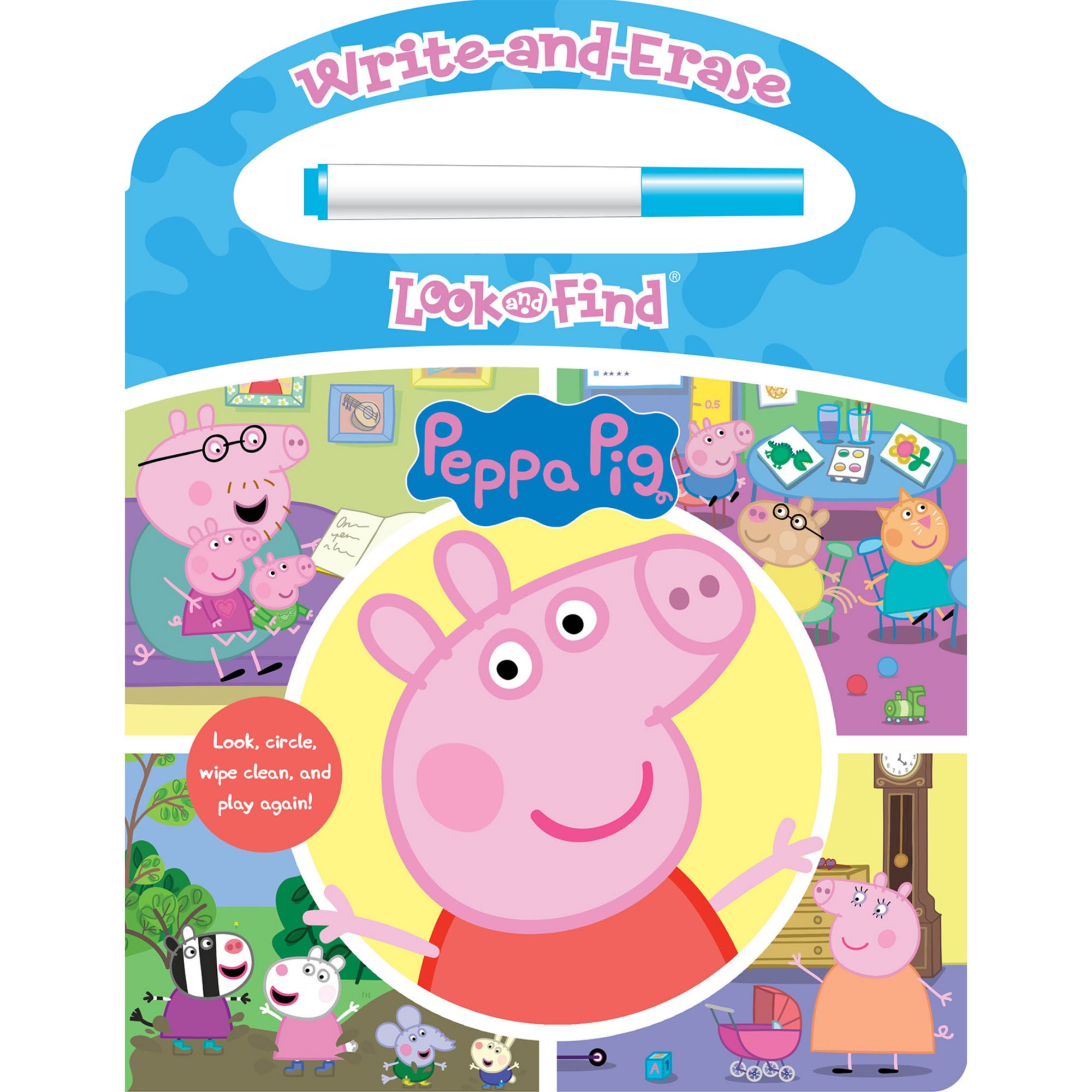 Peppa Pig - Write-and-Erase Look and Find - Wipe Clean Learning Board ...