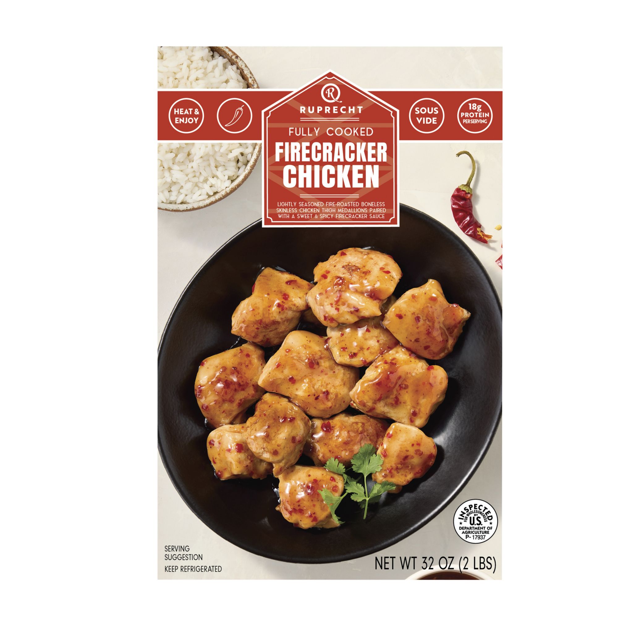Ruprecht Fully Cooked Firecracker Chicken, 2 lbs. | BJ's Wholesale Club