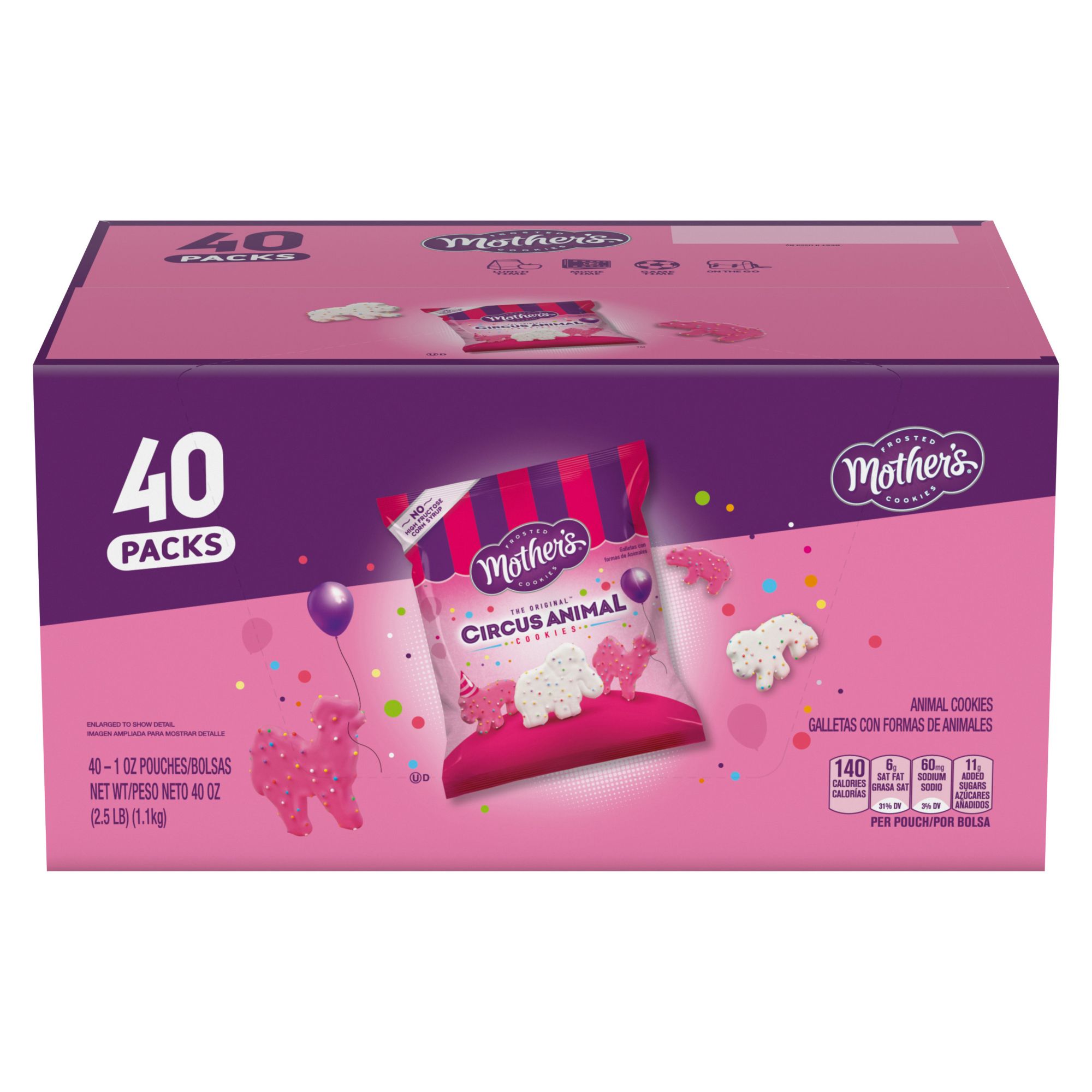 Mother's Circus Animals Cookies, Snack Packs, 40 ct. | BJ's Wholesale Club