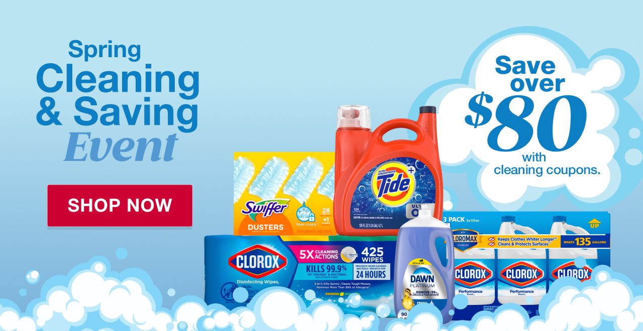 Text: Spring cleaning